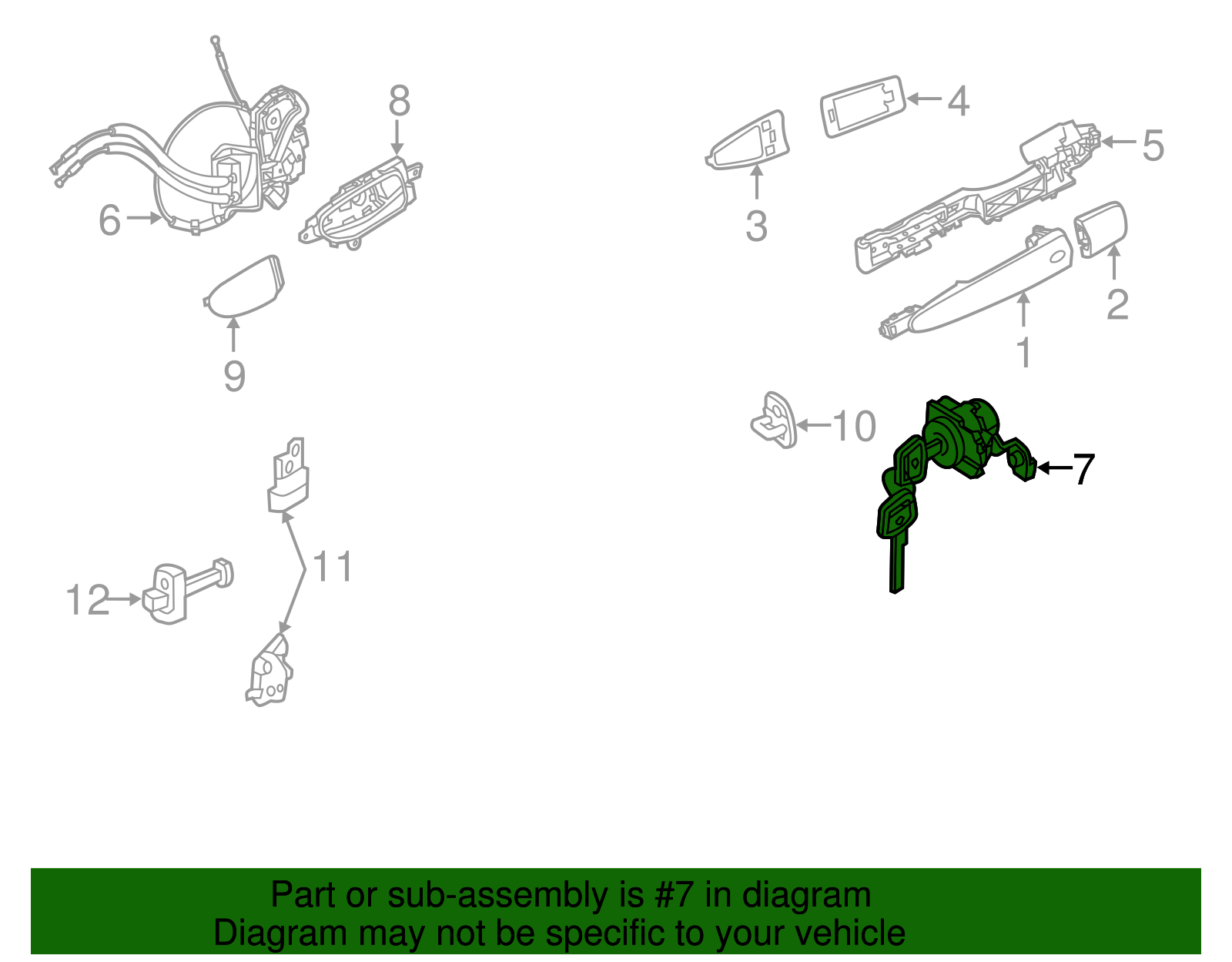 2013-2020 Infiniti Cylinder & Keys H0601-9N01A | OEM Parts Online