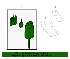 2010-2017 GMC Terrain Vehicle Key 13504259 | GMPartsDirect.com