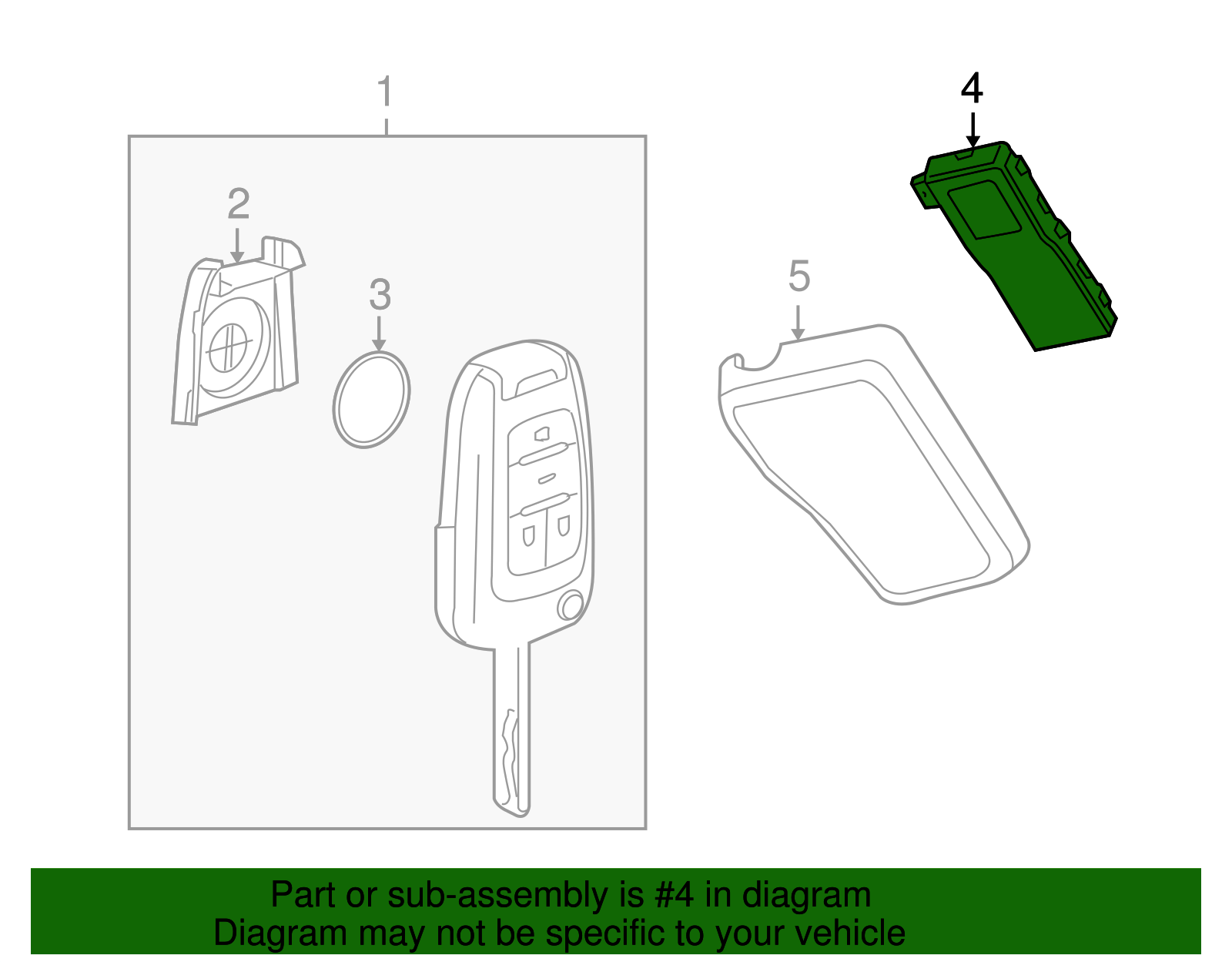 2010-2022 GM Remote Control Door Lock Receiver 13503205 GM ...
