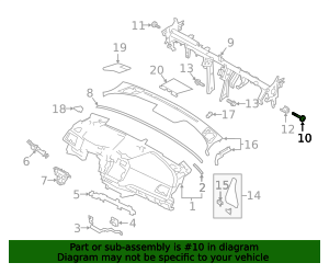 901700188 - Reinforced Beam Mount Bolt - 2017-2021 Subaru | World OEM ...
