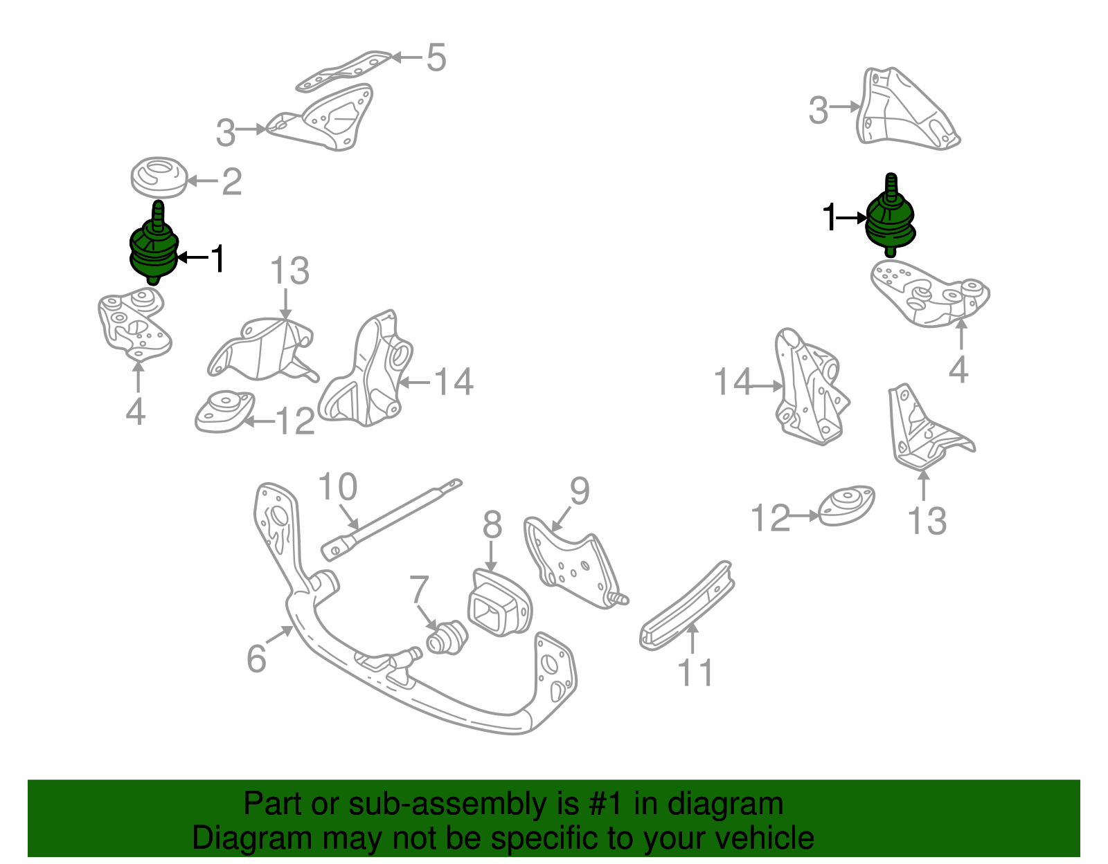 1997-2001 Audi Side Mount 8D0-199-379-AQ | OEM Parts Online