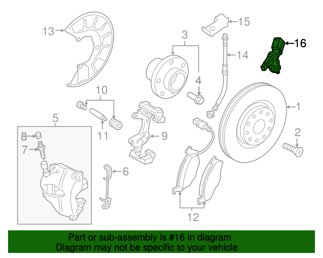 WHT-003-857-D - ABS Wheel Speed Sensor 2006-2018 Audi | AutoNationParts.com