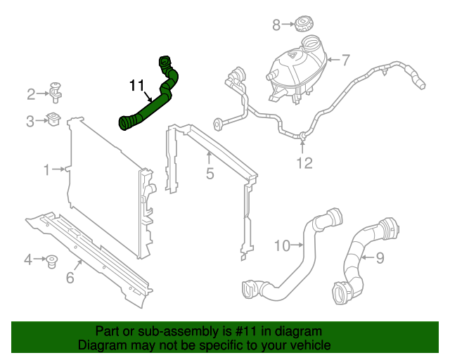 213-501-74-00 - Reservoir Hose 2016-2023 Mercedes-Benz | Mercedes-Benz ...
