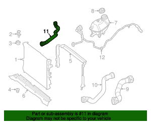 213-501-74-00 - Reservoir Hose 2016-2023 Mercedes-Benz ...