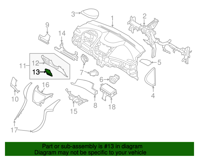 2014-2016 Hyundai Fuse Box Cover 84752-3YAA0-RAS | AutoNationParts.com