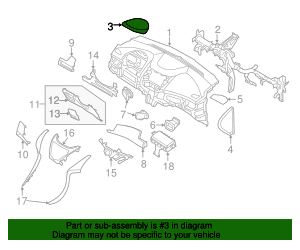 84830-3Y000-RY - Instrument Cluster Visor 2011-2016 Hyundai ...