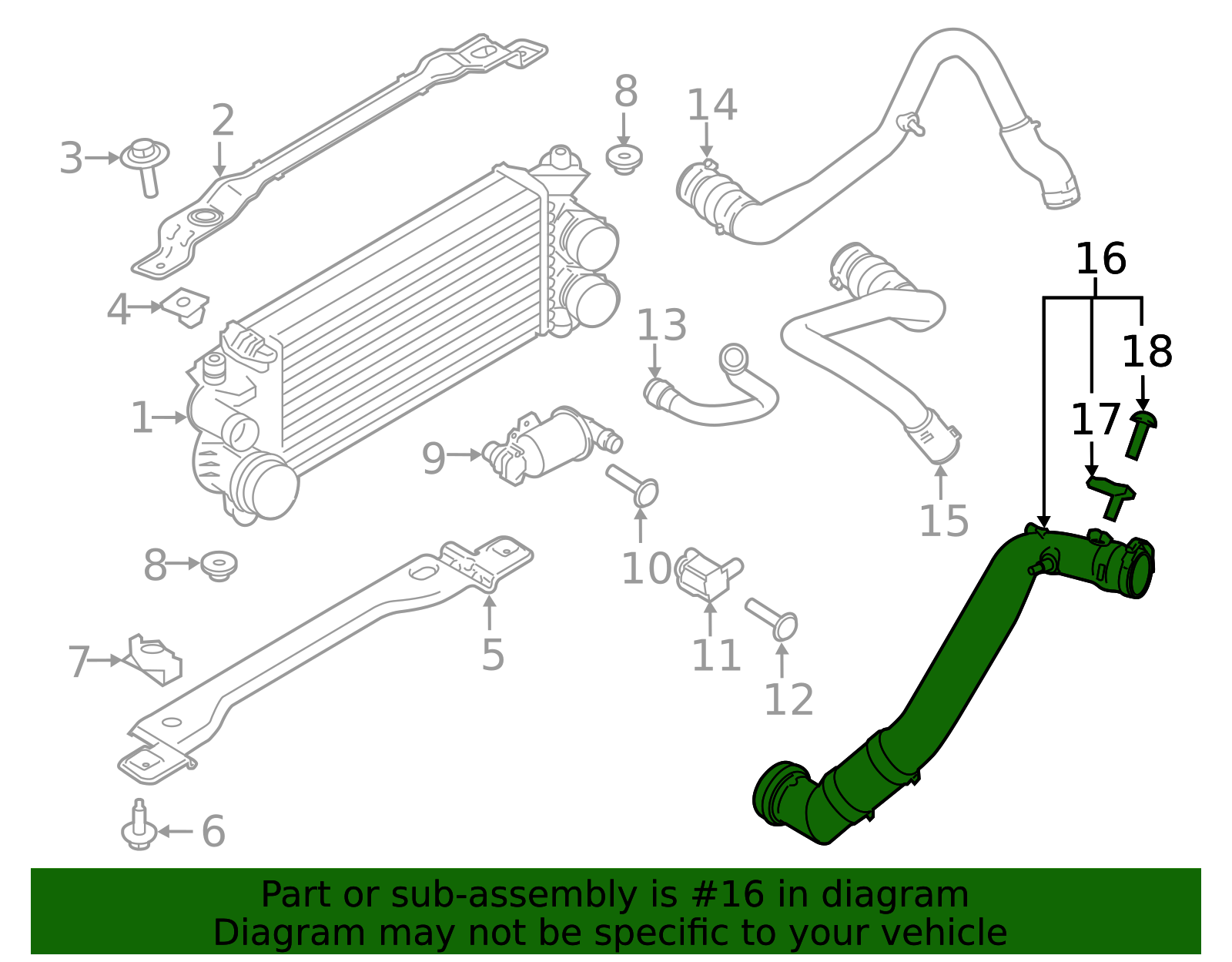 FL3Z-6F073-C - Outlet Hose 2015-2020 Ford F-150 | Ford Parts Direct