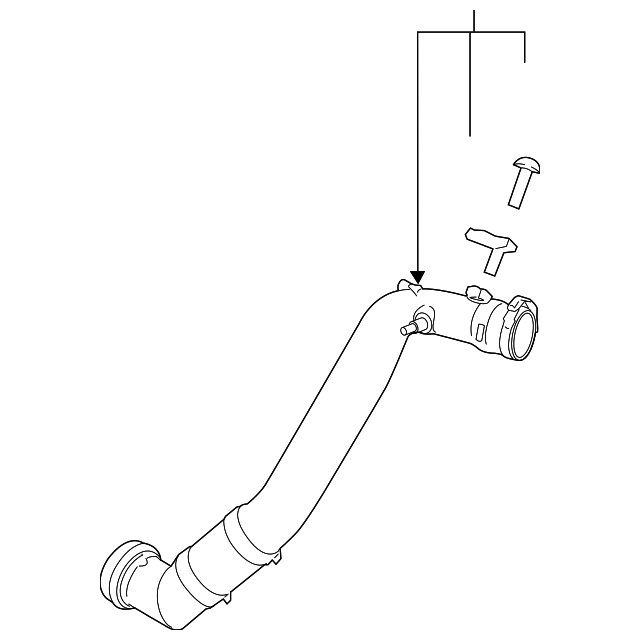 FL3Z-6F073-C - Outlet Hose 2015-2020 Ford F-150 | Ford Parts Direct