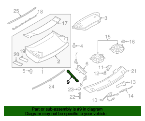 2014-2018 Porsche 911 Support Cylinder 991-512-551-80 | Porsche Marin