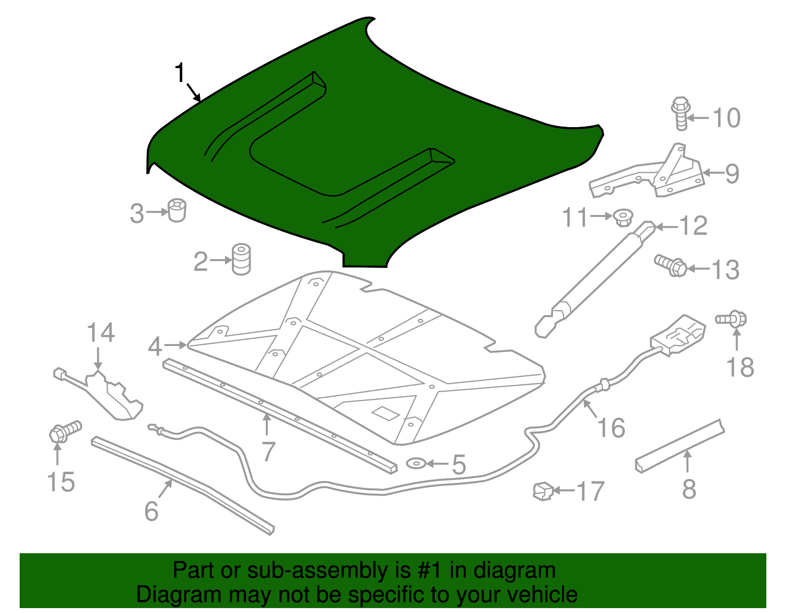 65100-9FV0A - Hood 2017-2024 Nissan TITAN | Nissan Parts & Accessories ...