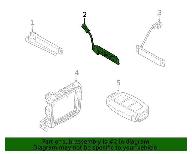 95421-G8000 - Keyless Entry Antenna 2020-2024 Hyundai Venue ...