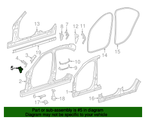 2015-2021 Mercedes-Benz Aperture Reinforced Insulation 205-680-08-25 ...