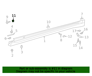 90189-06006 - Rocker Molding Grommet 1997-2023 Lexus | Lexus of Stevens ...