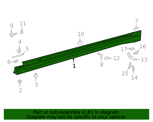 2019-2024 Lexus Rocker Molding 75852-06943 | OEM Parts Online