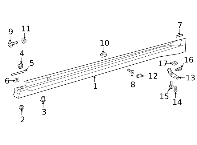 2019-2021 Lexus Rocker Molding Clip 90467-22014 | Longo Lexus