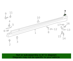 2019-2025 Lexus Rocker Molding Protector 75865-06030 | OEM Parts Online