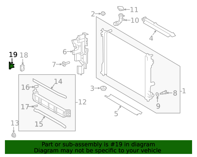 2019-2023 Toyota Actuator Cover 85667-0R010 | Toyota Parts