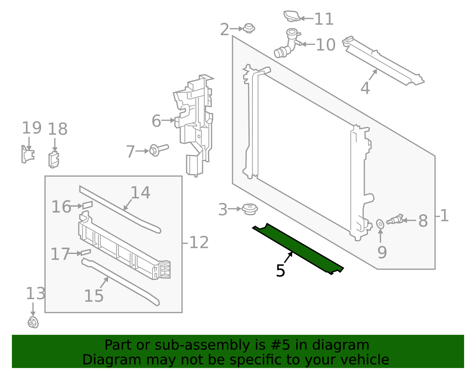 16592-F0080 - Lower Guide - 2018-2024 Toyota | OEM Genuine Toyota Parts