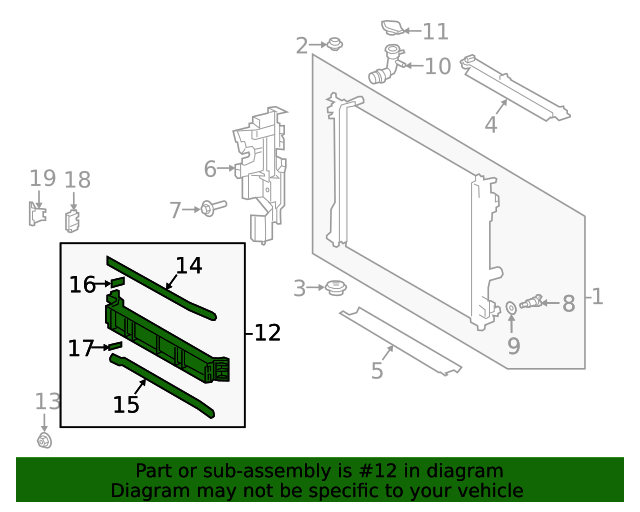 Toyota Parts Shutter Assembly 53019-0R010 | Toyota Parts|Toyota Online ...