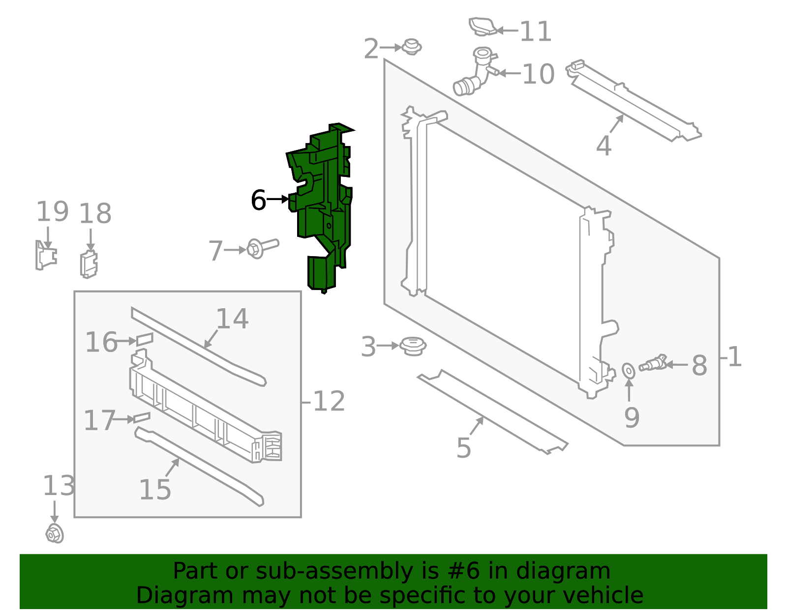 16593-F0560 - High-Quality Radiator Support Baffle for 2022-2024 Toyota ...