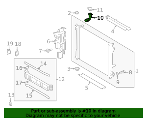 16897-F0040 - Engine Coolant Filler Neck 2019-2024 Toyota ...