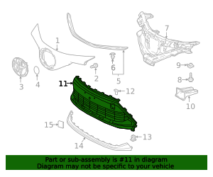 2020-2022 Toyota C-HR Grille 52129-F4110 | AutoNationParts.com