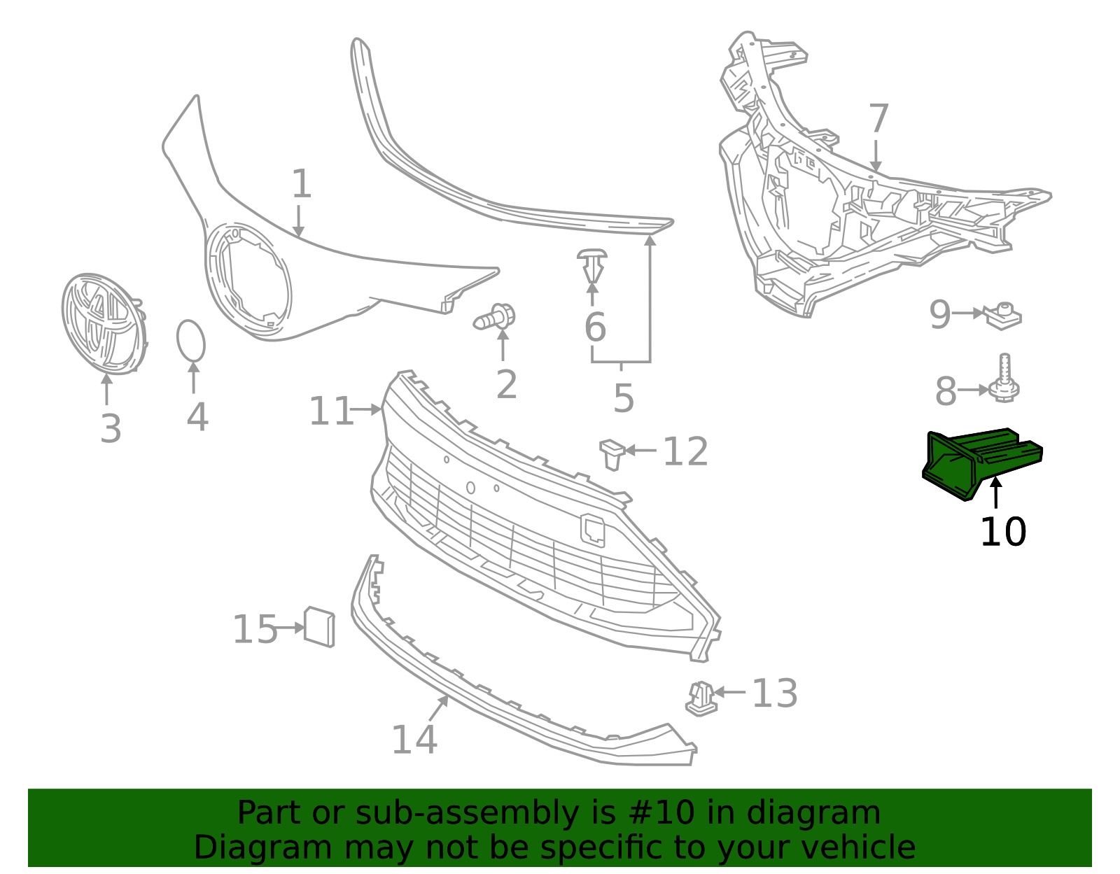 2018-2022 Toyota C-HR 2018-2022 Toyota C-HR - Mount Frame Retainer ...