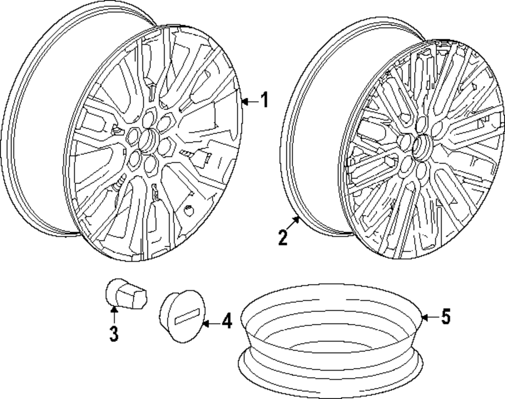 2024-2025 GMC Acadia Wheel, Alloy 26414496 GM | GMPartsDirect.com