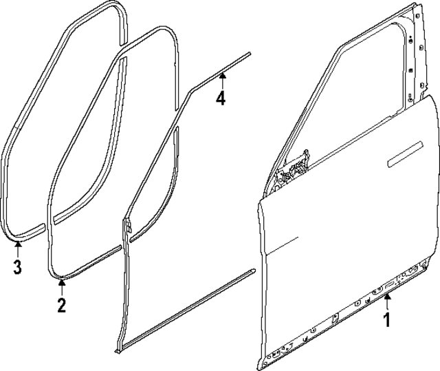 2023 Land Rover Range Rover Sport Door Weather-Strip LR186949 | OEM ...