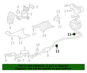 18215-TA0-A01 - 2008-2025 Honda - Rubber Ex Mounting | Genuine Honda Parts