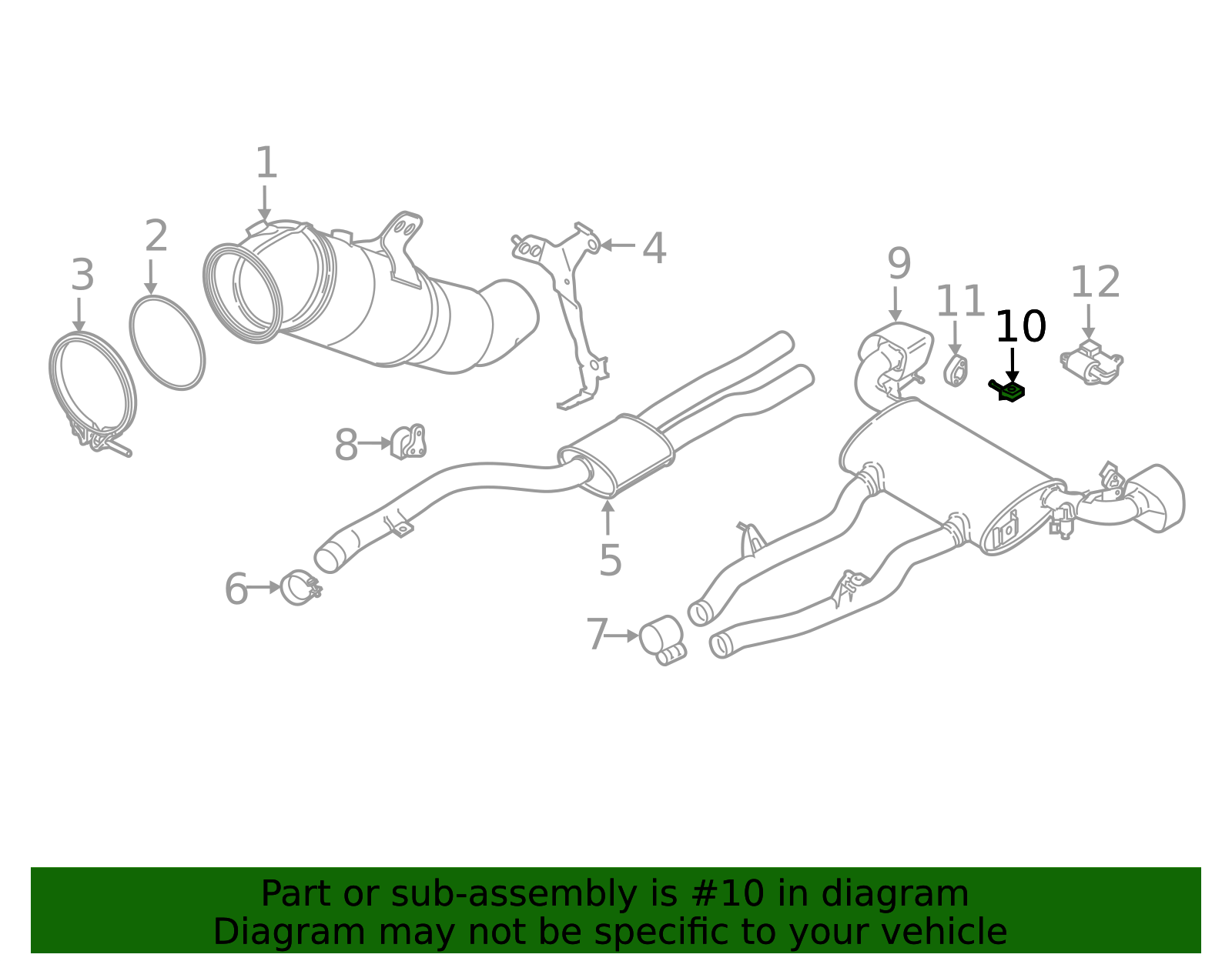 18-30-8-582-060 - Rear Muffler Bracket - 2016-2021 BMW | BMW Parts ...