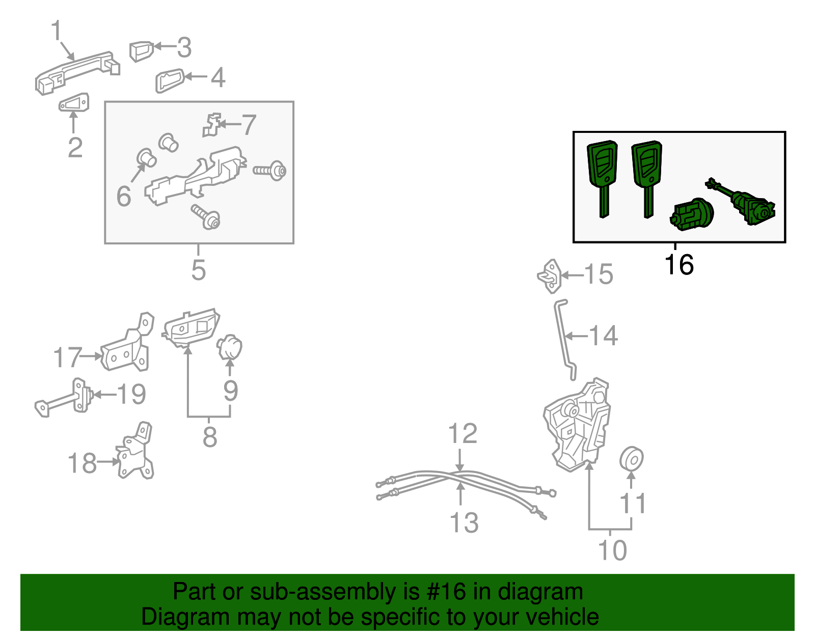 2017-2018 Toyota Corolla iM Ignition Lock Cylinder 89704-12F80 | Toyota ...