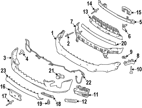 Bumper & Components - Front for 2015 Ford Expedition | Genuine OEM Ford ...