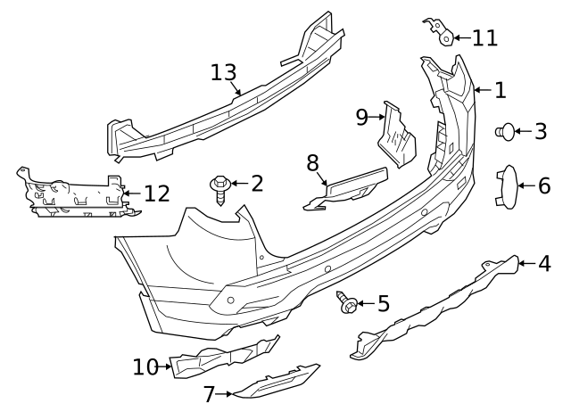 2018-2019 Land Rover Discovery Sport Exhaust Heat Shield LR106354 ...