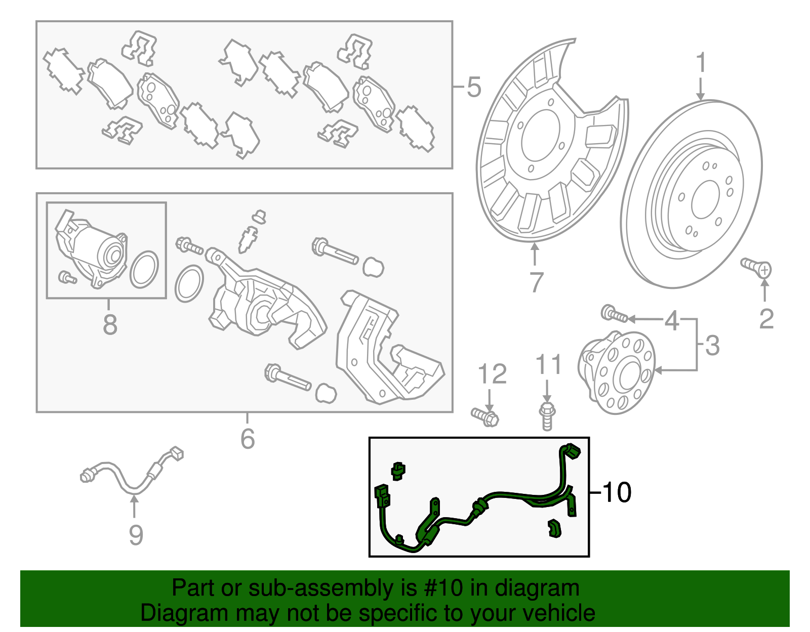 47510-THR-A02 - ABS Sensor 2018-2025 Honda Odyssey | Honda Parts Online