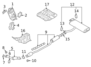 2013-2021 Hyundai Gasket 28282-2B700 | OEM Parts Online