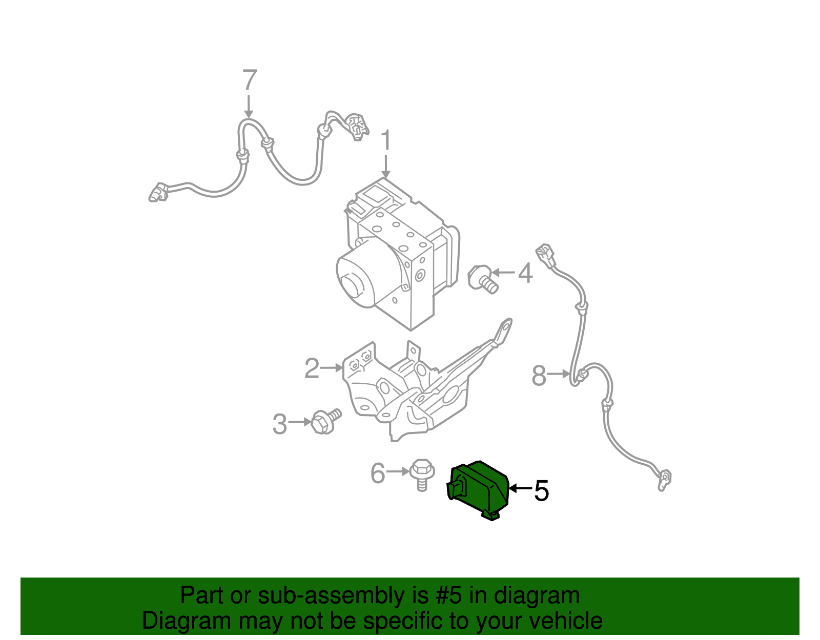 2013-2024 Nissan Suspension Yaw Sensor 47931-9FF0B | Bill Kay Nissan Parts