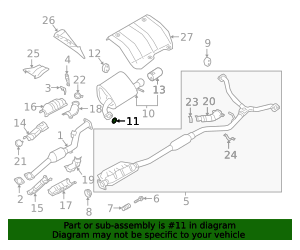 2015-2024 Subaru Muffler Gasket 44011AL000 | Subaru Parts Store