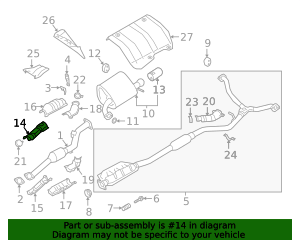 2019-2024 Subaru Exhaust Shield 44651AF91A | Subaru Parts HQ