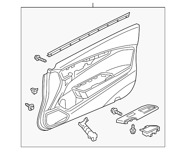 83551-T3L-A31ZB - Lining L Front Door (Lower) *YR449L* (Cashmere Ivory ...