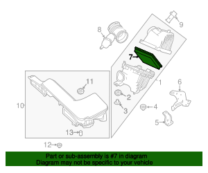16546-V0100 - Air Filter 2017-2020 Infiniti QX60 | Infiniti Wholesale ...