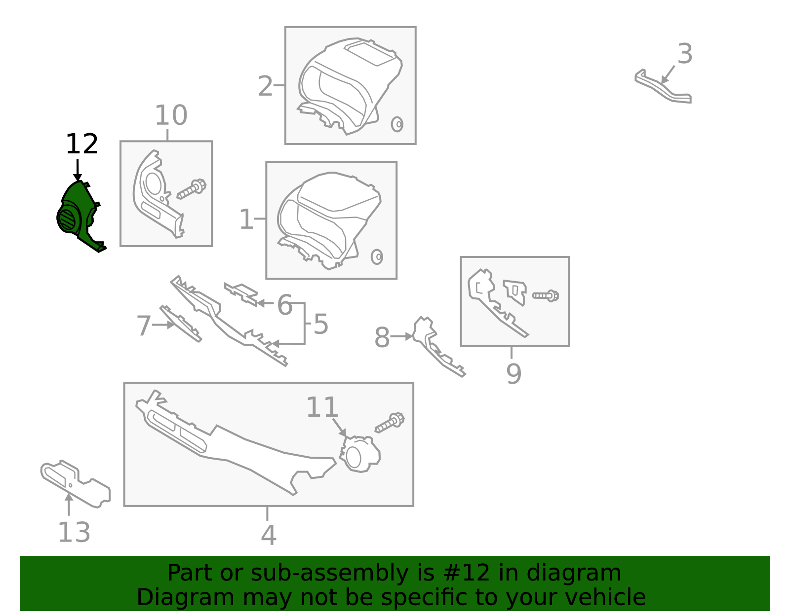 2018-2021 Hyundai Kona Vent Grille 97480-J9110-UY6 | Hyundai Wholesale ...