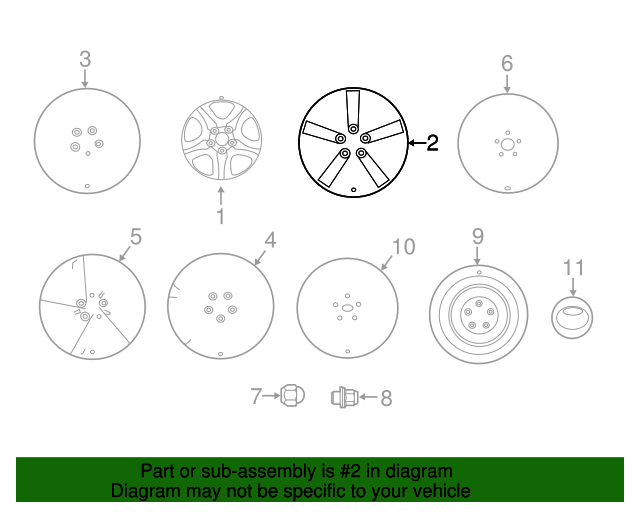 42611-0R150 - Wheel Alloy 17 Inch - 2013-2015 Toyota RAV4 | OEM Genuine ...