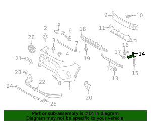 Genuine Toyota Bumper Impact Bar Bracket (Left, Front) part# 52103 ...