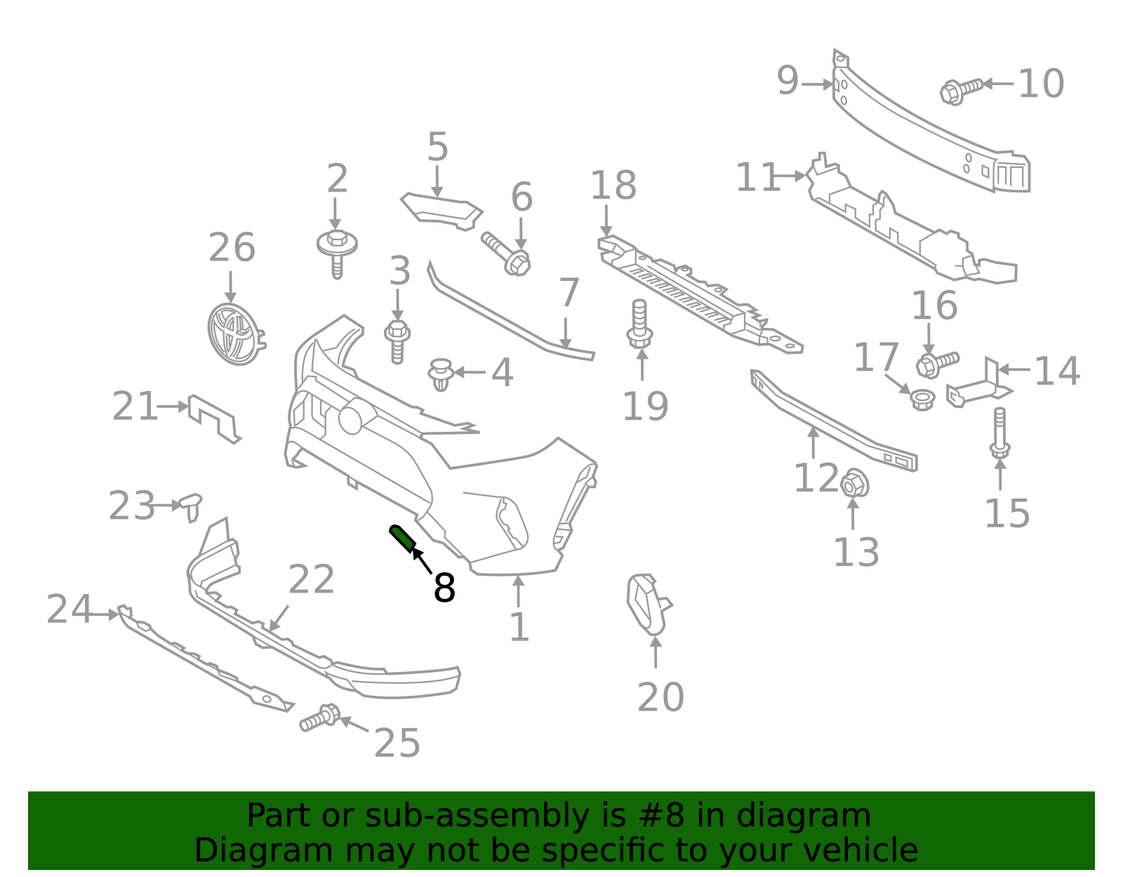 2019-2024 Toyota Tow Eye Cap 52437-42901 | Toyota Parts Center