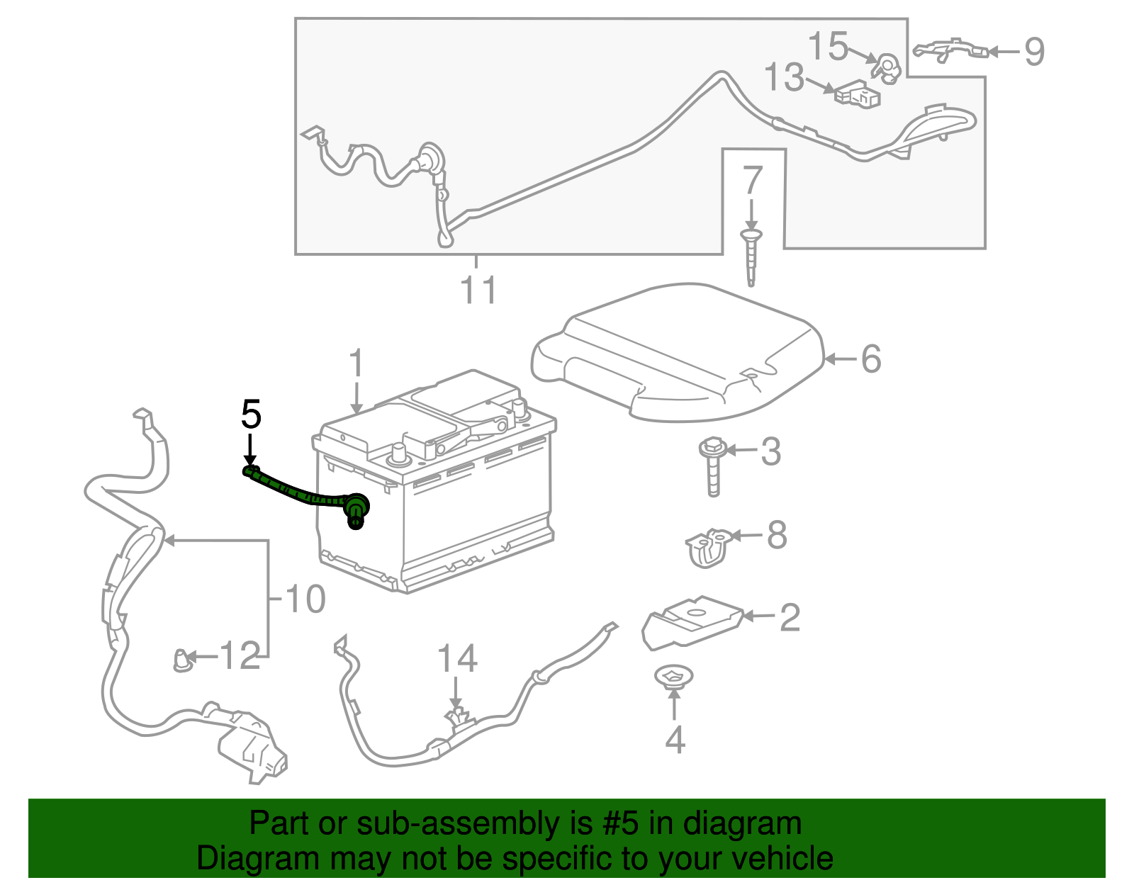 2007-2017 GM Battery Vent Tube 15126692 GM | GMPartsDirect.com