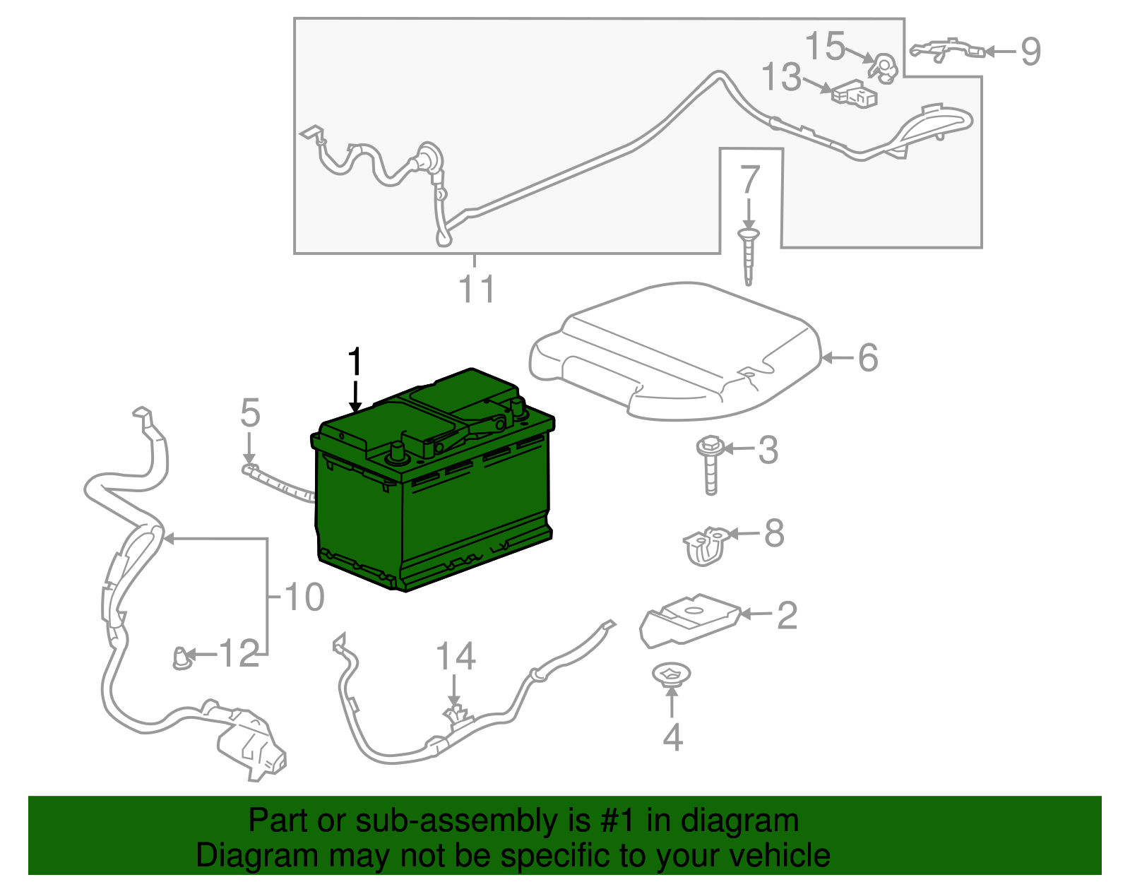 88866309 - Vehicle Battery 2005-2025 GM | Gateway Buick GMC Parts