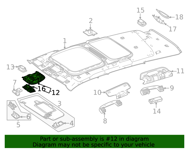 000-900-04-39-9051 - Reading Light 2020-2023 Mercedes-Benz ...