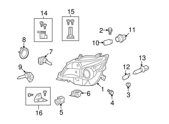 2006-2015 Lexus Headlight Bulb Cap 81135-24160 | AutoNation Parts