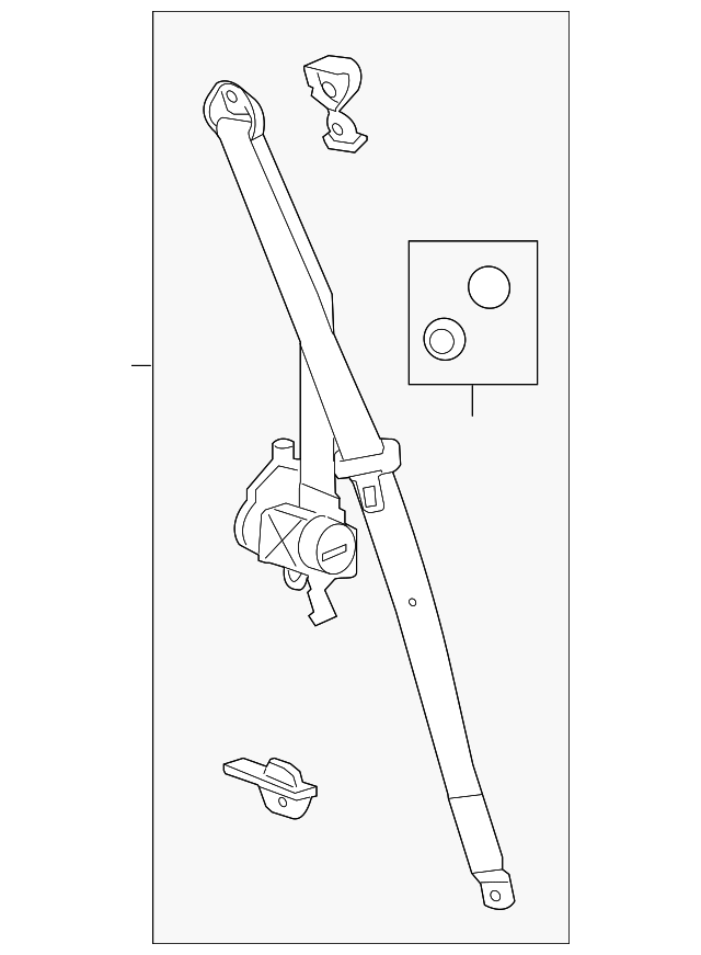 2013-2015 Chevrolet Camaro Rapid Warm Driver Seat Retractor Side Belt ...